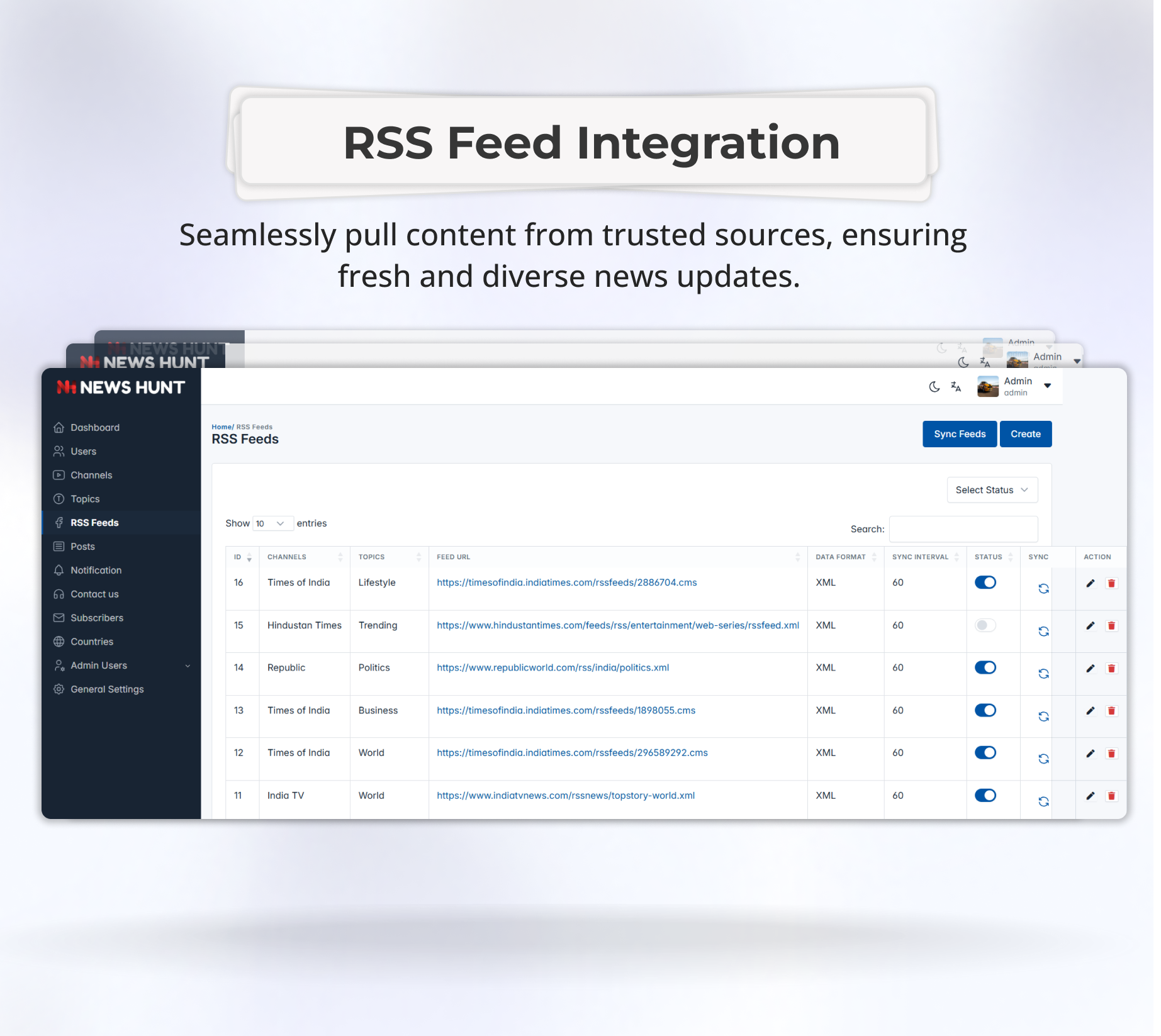 News Hunt - Flutter News app for Android and iOS with Laravel Admin Panel by infinitietech